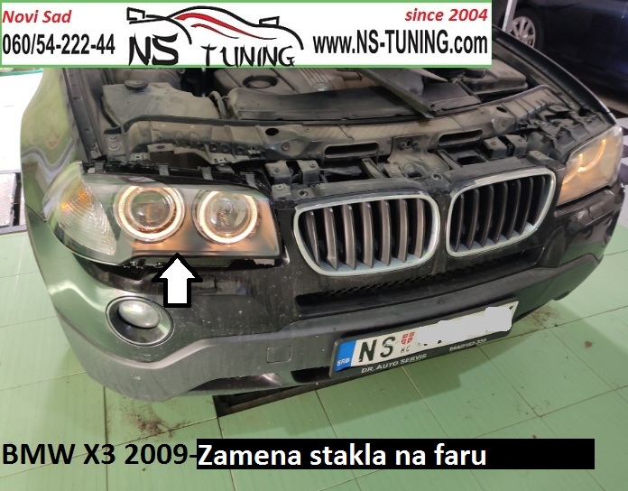 Poliranje farova Reparacija farova Popravka xenona BMW- Novi Sad