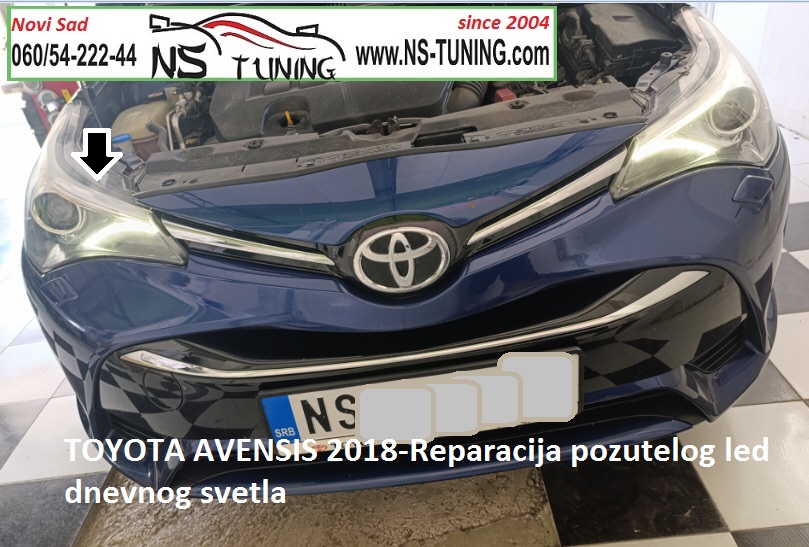 TOYOTA Reparacija farova zamena stakla fara xenon - Novi Sad